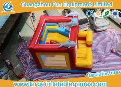 China Customized Inflatable Bouncy Castle , Inflatable Jumping With Plato PVC Tarpanlin for sale