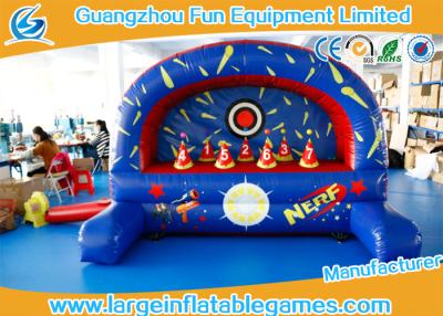 China Outdoor / Indoor Inflatable Sport Games , Inflatable Nerf Shootout Game for sale