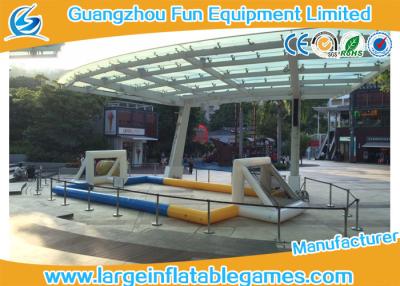 China Air tighted inflatable football pitch ,  Volleyball Court With Digital Printing for sale
