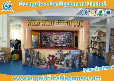 China Eco Friendily Wild West Inflatable Shootout game 4*4.5m Customized for sale