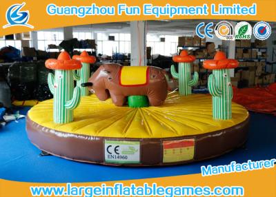 China 0.55mm PVC Tarpaulin Inflatable Sport Games , 5*5m Inflatable Rodeo Bull for sale