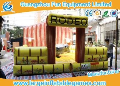China Rodeo Bull Riding Machine Ball Excited Inflatable Sport Games 5*5m Customized for sale