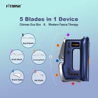 China Multifunctional Fitdash EMS Heated Vibrating Muscle Scraper Massage Tool with Red Light for sale