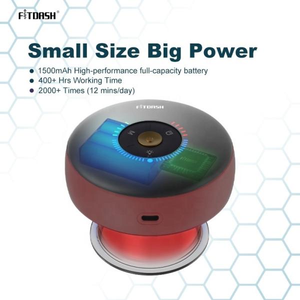 Quality Fitdash Cupping Therapy Massager 225g Red Light Vibration Button Function for for sale