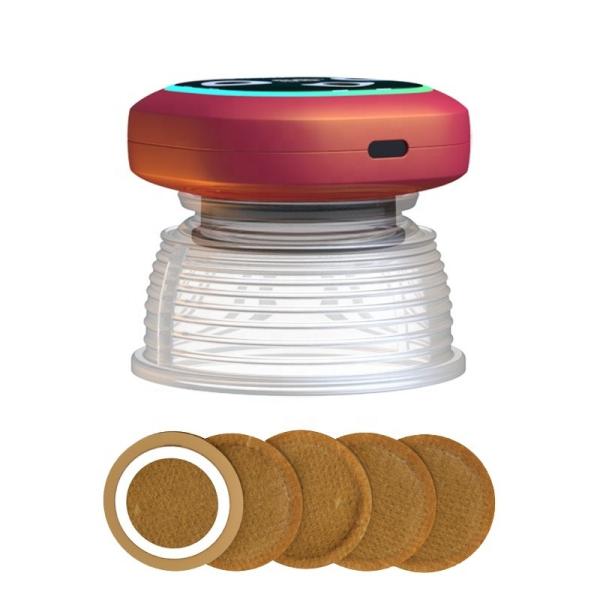 Quality Dual Soft Silicone Cupping Device with Fireless Heating Therapy Painless Massage for sale