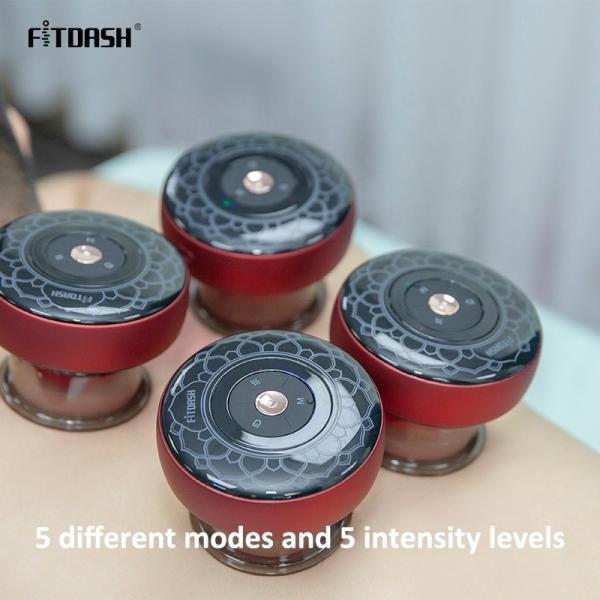 Quality Fitdash Smart Multifunctional Fascia Red Light Cupping Massage for Deep Muscle for sale