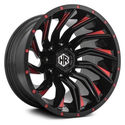 China Black 4x4 rims off road truck wheels for sale