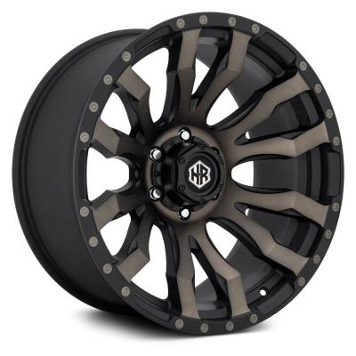 China Fuel off road wheels BLITZ design black rims for sale