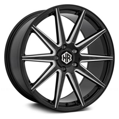 China 20 22 Staggered custom wheels black milling rims for sale