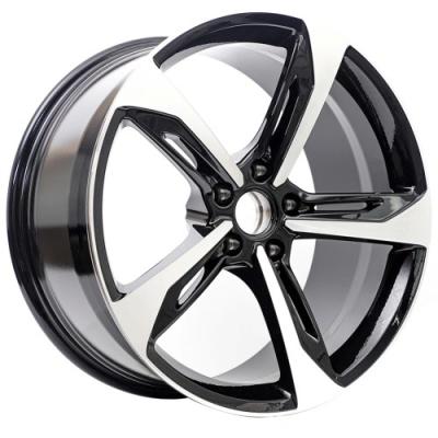 China Monoblock forged rims Audi A4 BLACK MACHINED Wheels for sale