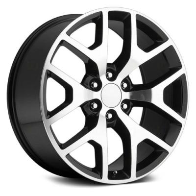 China GMC Forged replica wheels black machined SIERRA rim for sale