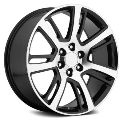 China CADILLAC ESCALADE RIMS ESV TAHOE WHEELS BLACK MACHINED for sale