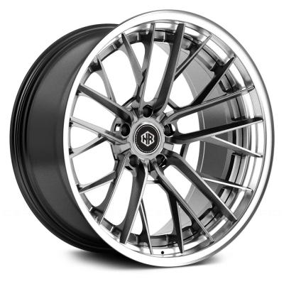 China Forged aluminum rims passenger car 2 piece wheels for sale