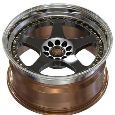 China Custom 3 piece forged wheels 17
