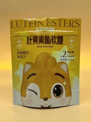 China Gravure Printing PE Interior Zipper Pouch Zip Lock Pouch Packaging With Click Lock for sale