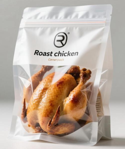 Quality Puncture Resistant Inflatable Roast Chicken Packaging Bags High Gloss Finish for sale