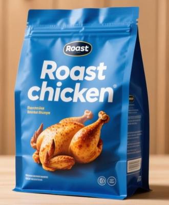 China High Gloss Roast Chicken Bags Frost Resistant 2 Layers Film Structure For Packaging for sale