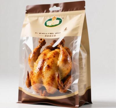 China Custom Logo Roast Chicken Retort Pouch 50–120 Microns Thickness Gravure Printing for sale