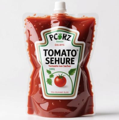China OEM Brand Stand Up Sauce Sachet Packaging Bag Leak Proof Impact Resistant for sale