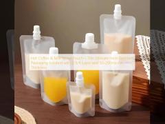 Hot Coffee & Milk Spout Pouch – The Ultimate Heat-Resistant Packaging Solution with 2/3/4 Layer and 50-200micron Thickness