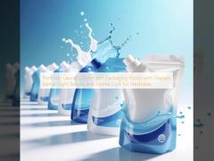 Premium Laundry Detergent Packaging Pouch with Oxygen Barrier Light Barrier and Aroma Lock for Freshness
