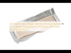 Aroma Barrier Oxygen Barrier Moisture Barrier Gum Paper Packaging for Premium Pet Food Packaging Pouch