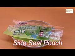 gravure printing three side seal pouch packaging with 2 3 4 layers oem logo