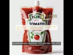 multi layer structures ketchup sauce pouch bag with flavor protection custom size