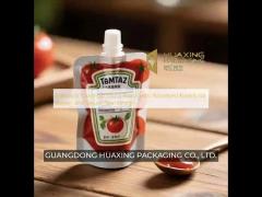 oem high barrier liquid packaging pouch stand up sauce pouch with flavor protection