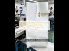 ultra high barrier laminate extra large size pouch pet al pa pe structure