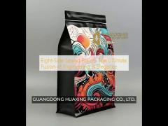 food packaging eight side sealed pouch with customizable barrier frost resistant