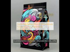 custom gravure printing 8 side seal pouch with corrosion proof sealing food grade