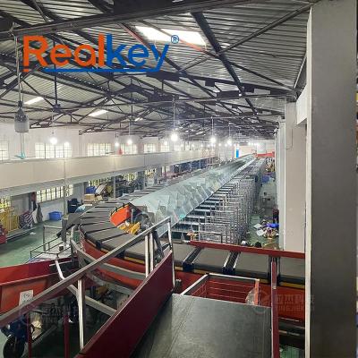 China Realkey Cross Belt Sorter Hochgeschwindigkeits-Sortierung für mittelgroße Pakete bei 22.000 Artikeln/Stunde zu verkaufen