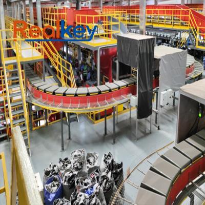 China Efficient Product Separation High Speed Cross Belt Sorter Labor Saving for sale