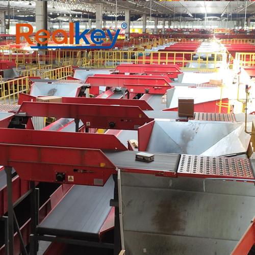 Quality Efficient Sorting Swivel Wheel Sorter Conveyor Carton Sorter For E-Commerce for sale