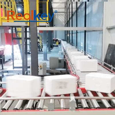 China Customized Length Box Roller Conveyor Logistics Conveyor Systems Low Maintenance for sale