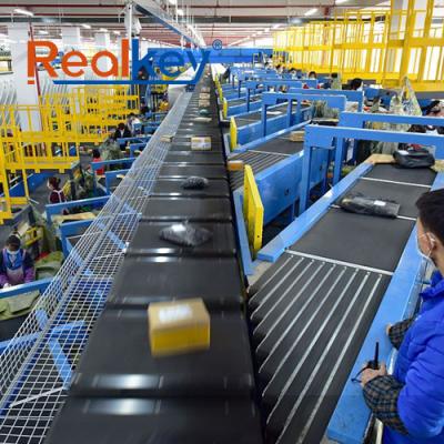 China High Efficiency Cross Belt Sorter Conveyor Strong Reliability Flexible Layout for sale