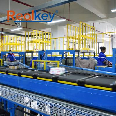 China Automated Operation Vertical Cross Belt Sorter Modular Design Easy Maintenance for sale