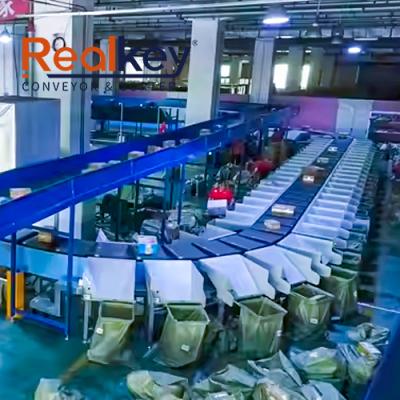 China Automated Sorting Machine Linear Sorter High Speed Small Parcel Economic Cycling Cross Belt Sorter for Parcel Express for sale