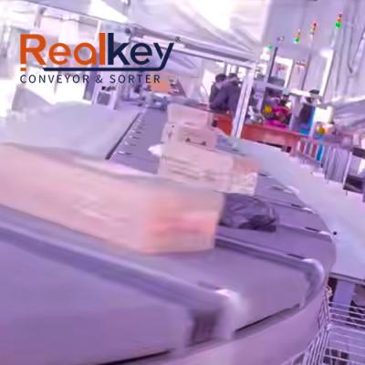China Custom Warehouse E-Commerce Express Scanning Cross Belt Sorting Machine DWS Parcel Sorting Machine for Logistics Company for sale