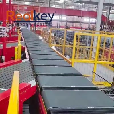 China Custom Warehouse E-Commerce Express Scanning Cross Belt Sorting Machine DWS Parcel Sorting Machine for Logistics Company for sale