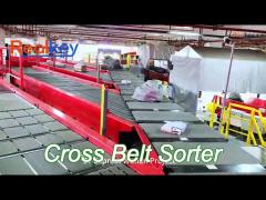 apparel industry cross belt sorter system sorting accuracy up to 99.99%