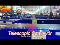 High Throughput Retractable Belt Conveyor Telescopic Loading Conveyor For Logistics Hubs