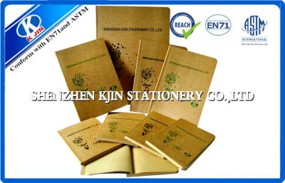 China Los cuadernos de encargo del papel de Kraft de la impresión de pantalla de seda/reciclaron la libreta para el estudiante A4 A5 A6 en venta