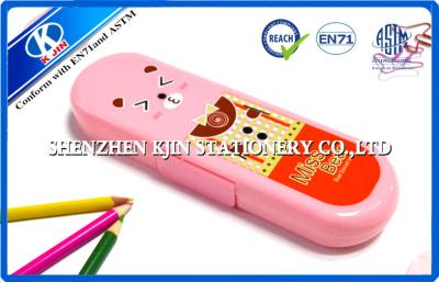 China Cartoon Plastic Plain Pencil Cases for sale