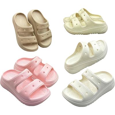 China Women's EVA Thick Sole Double Strap Platform Slides - Factory Direct Wholesale for sale