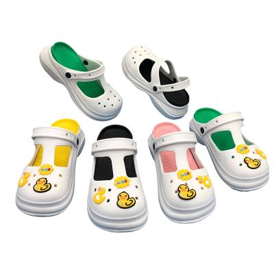 China EVA Women Duck Decorated Mary Jane Clogs Casual Slippers for sale