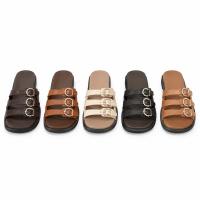 China Triple Strap Slides with Slim Sole | Source Factory Supply for sale
