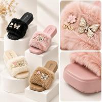China Butterfly Patch Slides with Colour Matched Sole | Source Factory Supply for sale