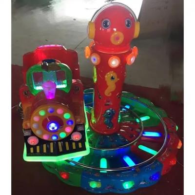 China Amusement Park Arcade Carousel Kiddie Ride With Rail Trackless Train for sale